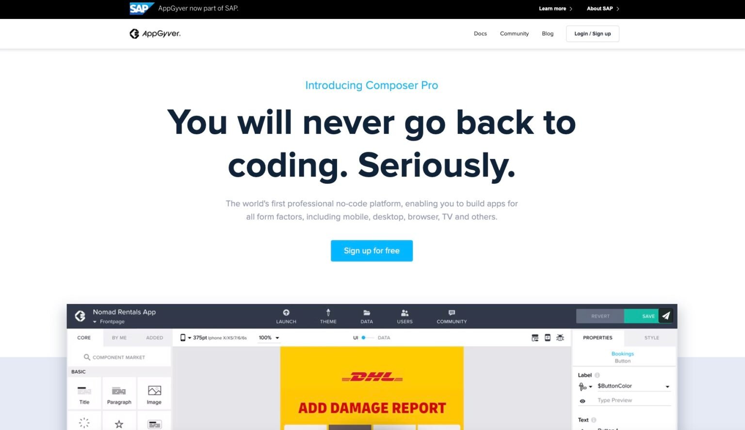 Appgyver - Créez votre application en drag and drop - Onopia